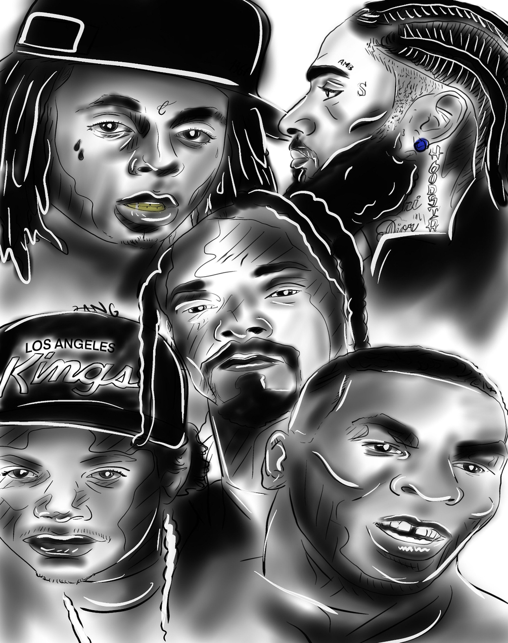 Tattoo brushes Iconic Forever V1 stencils