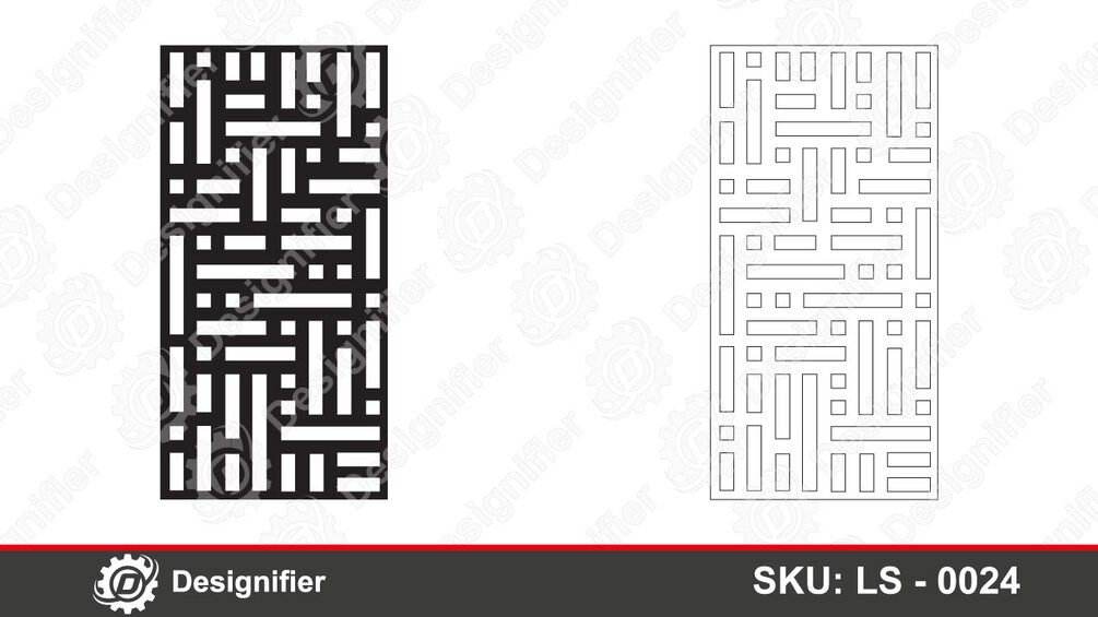Blocks Privacy Screen DXF LS0024, CDR SVG Vector File Ready For Laser ...