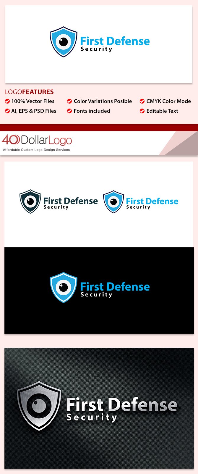 First Defense Security Logo Template