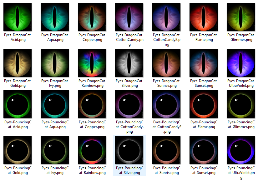 Eye Textures - Cat Eyes - FREE