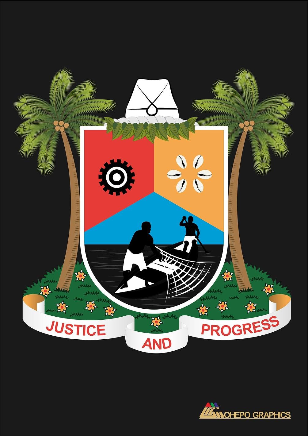 Lagos State Emblem (Vector) By OhepoGraphics.
