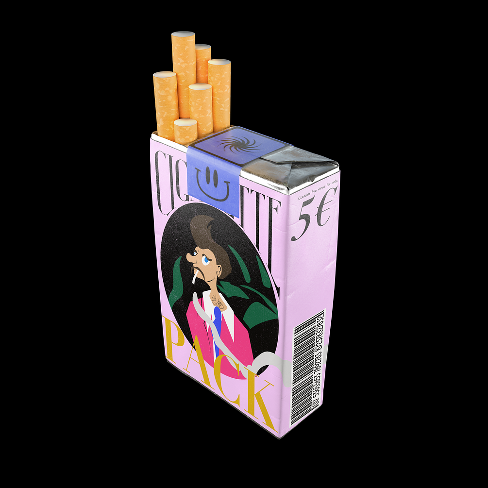 Cigarette Soft Pack Mockup (4k)