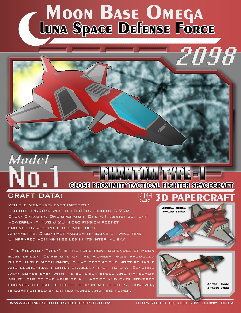 Phantom Type 1- Tactical Fighter Spacecraft