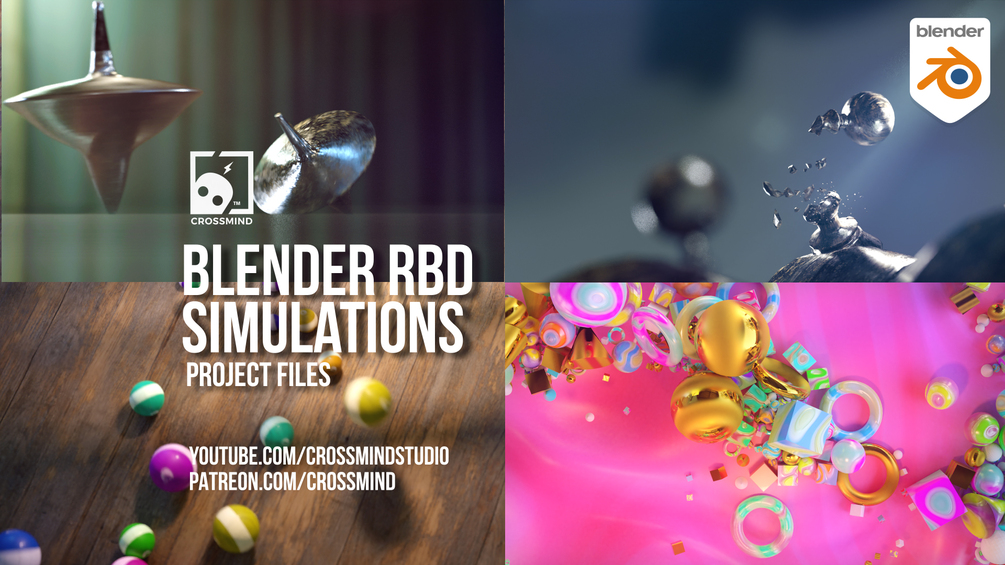 Blender 3D -Realistic Simulations - All Scenes . Blend Files