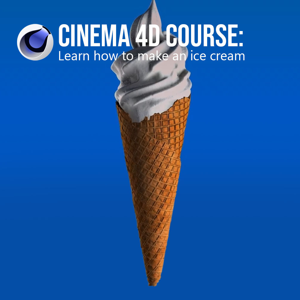 How to make an Ice cream in Cinema 4D / With project file