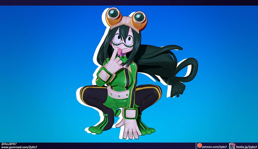 Froppy render, 3d print & 3d model set (+.pmx&.sfm&.blend)