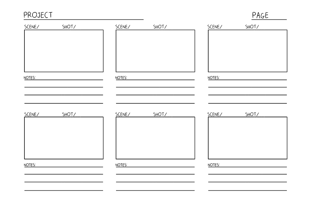 Storyboard + Thumbnail/Colour Script Template