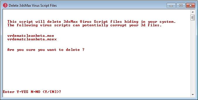 Delete 3dsMax Virus Script Files