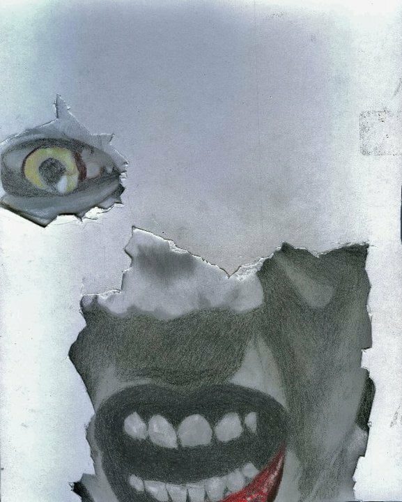 climbing up the walls monster illustration