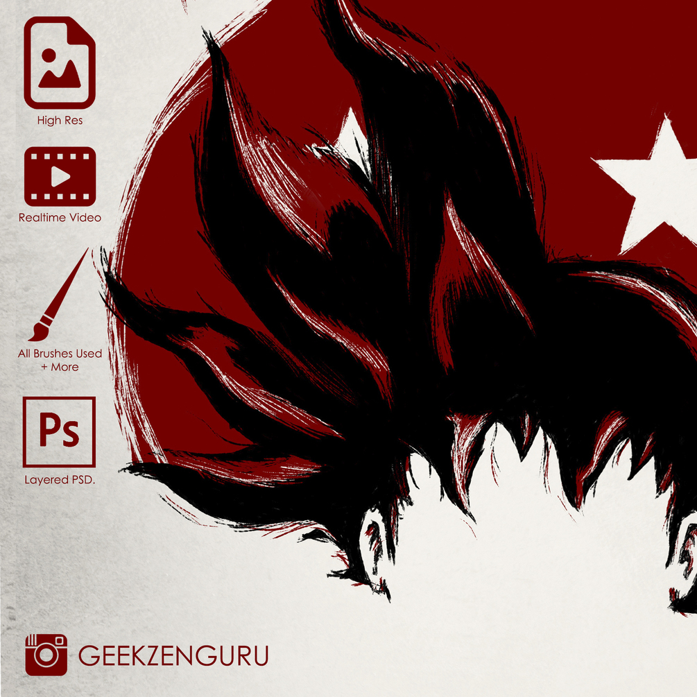 Goku Hair Illustration Package