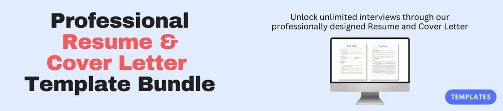 Professional Resume/CV and Cover Letter Template Bundle