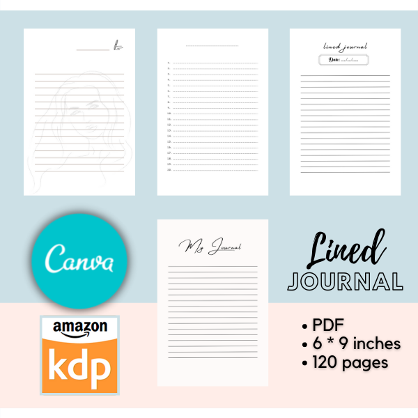 4 Lined Journals / Notebooks