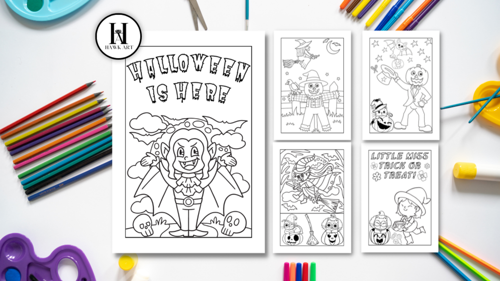 Halloween Coloring Pages for kids
