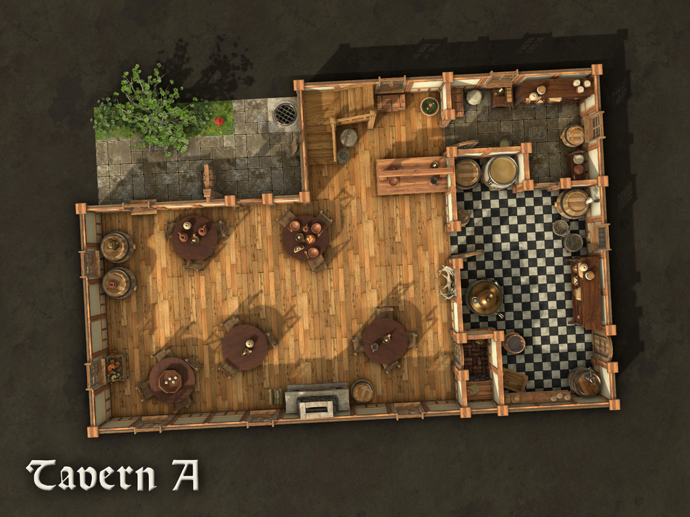 Tavern Interior Maps Set
