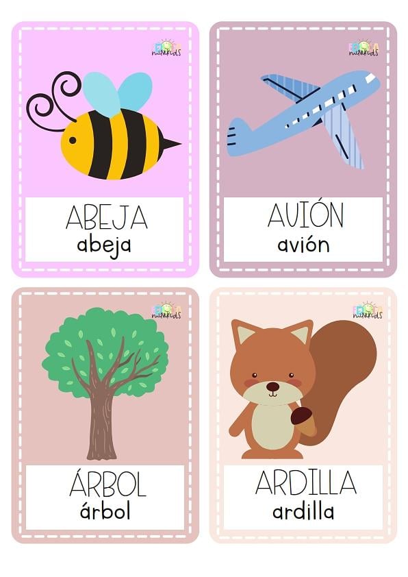 Flashcards de las vocales