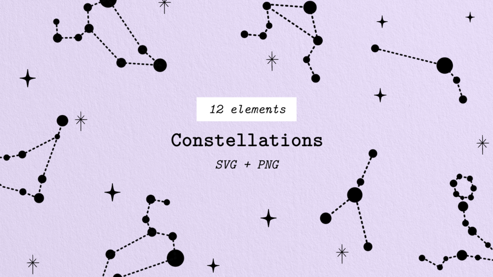 Constellations | 12 SVG & PNG