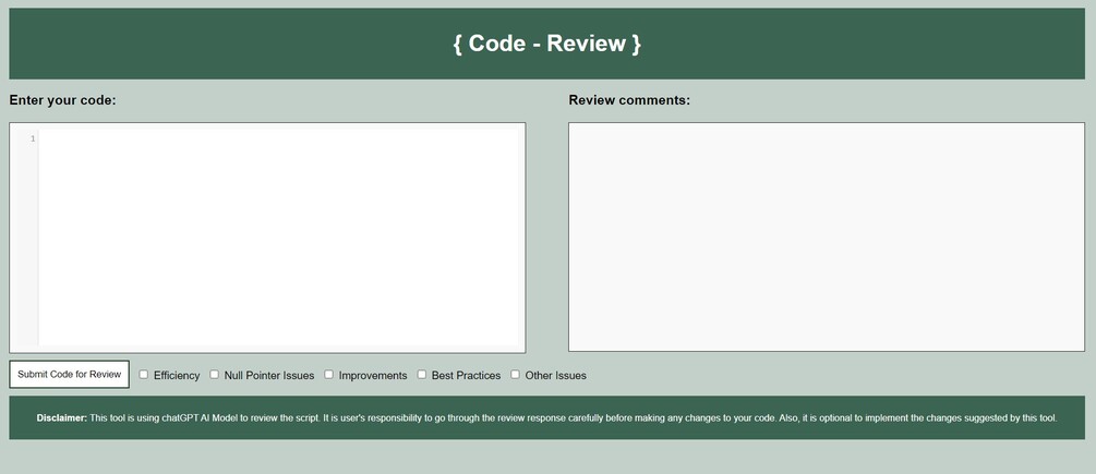 Code review powered by chatCPT-4