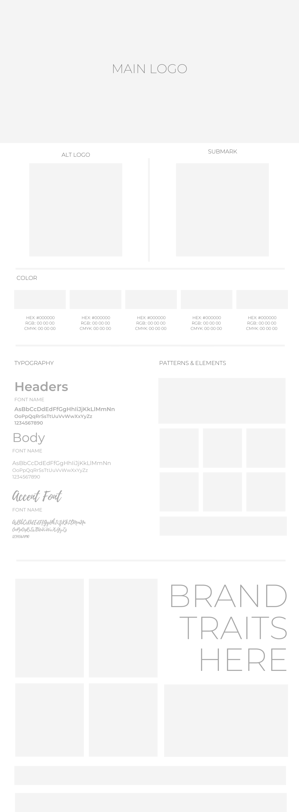 Branding Board Template (Canva)