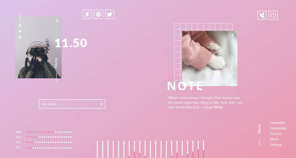 Blooming Days - Rainmeter skin