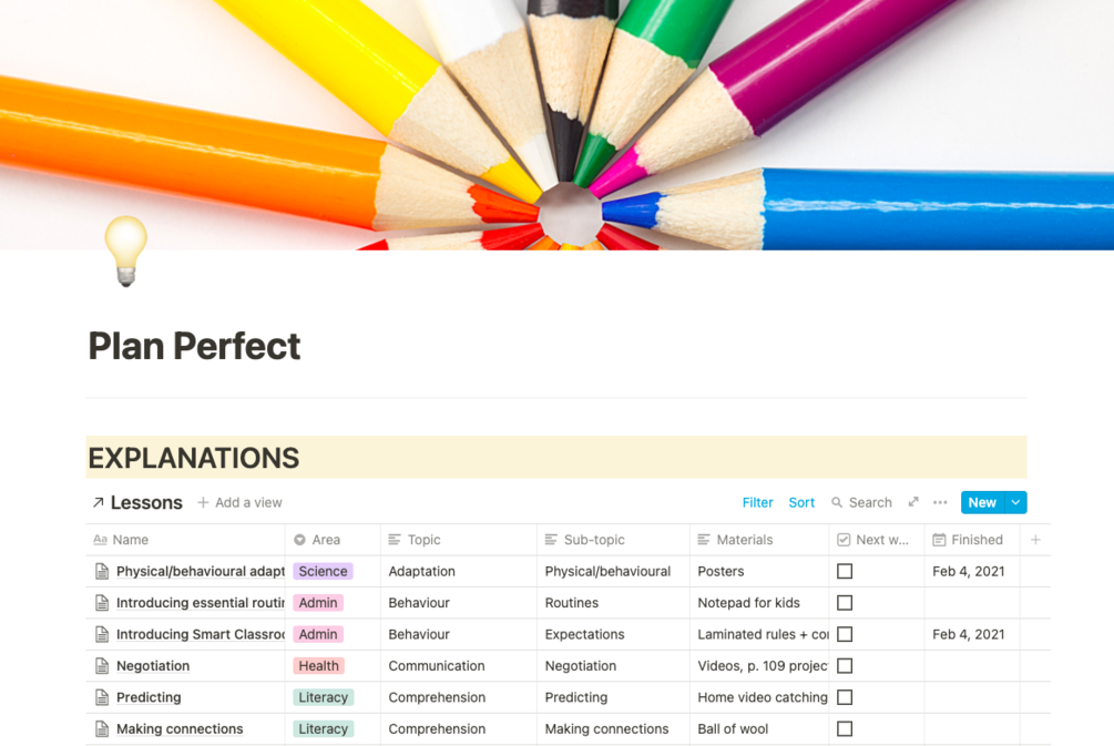 Plan Perfect: Pack 1