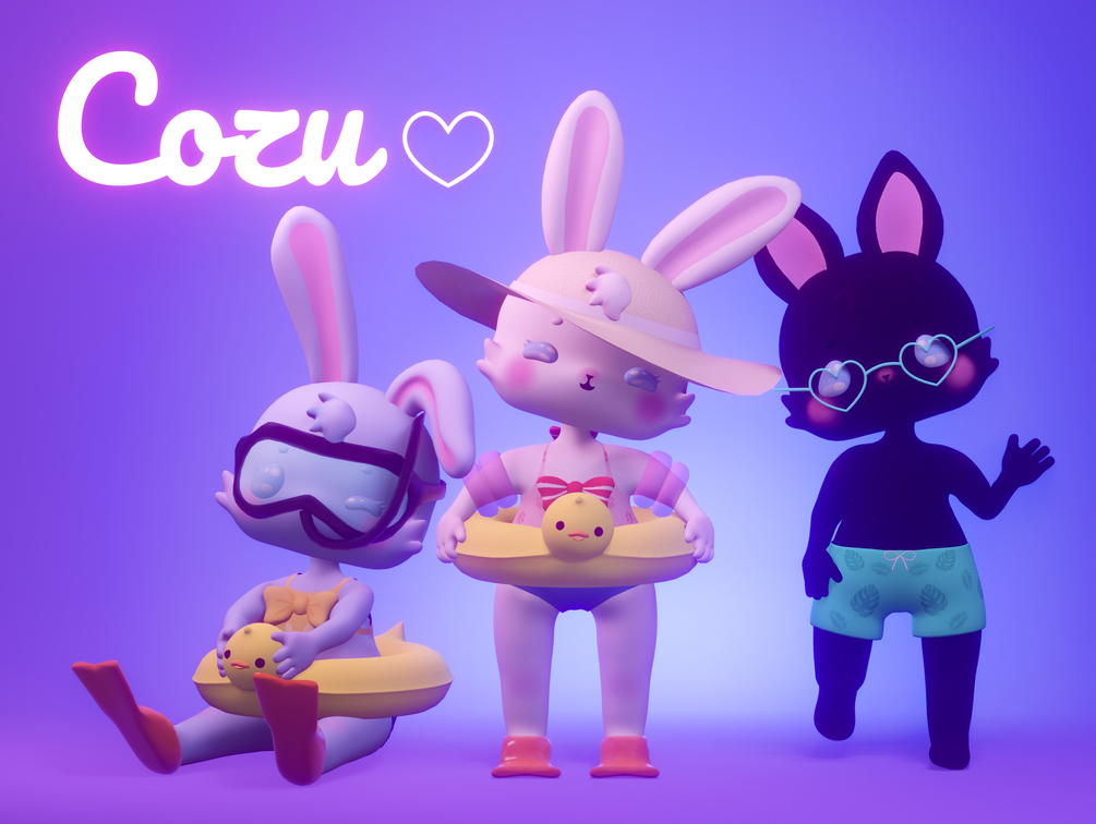 Beach Bunny VRChat Avatar ~ PC and Quest