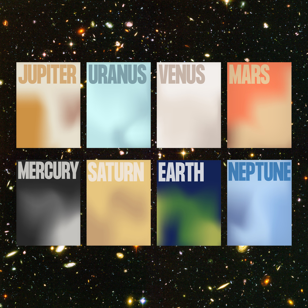 SOLAR PLANETS Printable Collection _ Set of 8