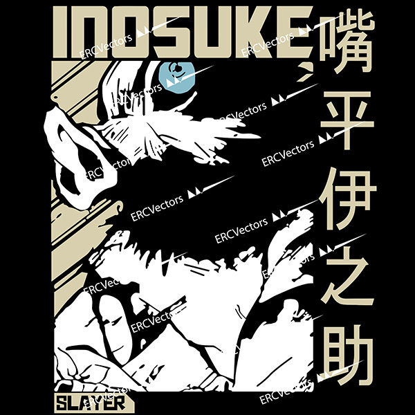 SVG Inosuke Demon Slayer Vector, PDF , PNG, SVG , AI