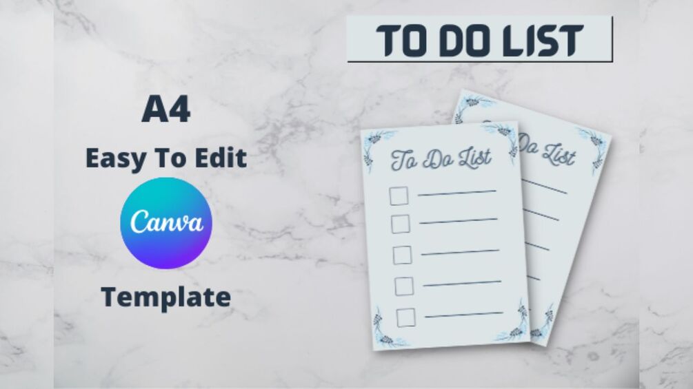 Simple To Do List Template For Canva