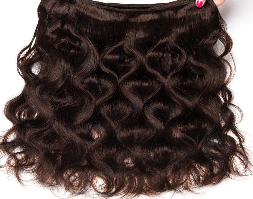 Extensiones pelo 100% natural, color castaño oscuro, pelo ondulado