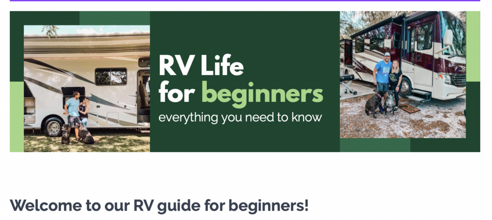 RV Guide for Beginners - Complete guide to getting started with your ...