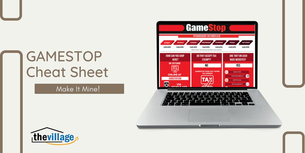 GameStop Cheat Sheet