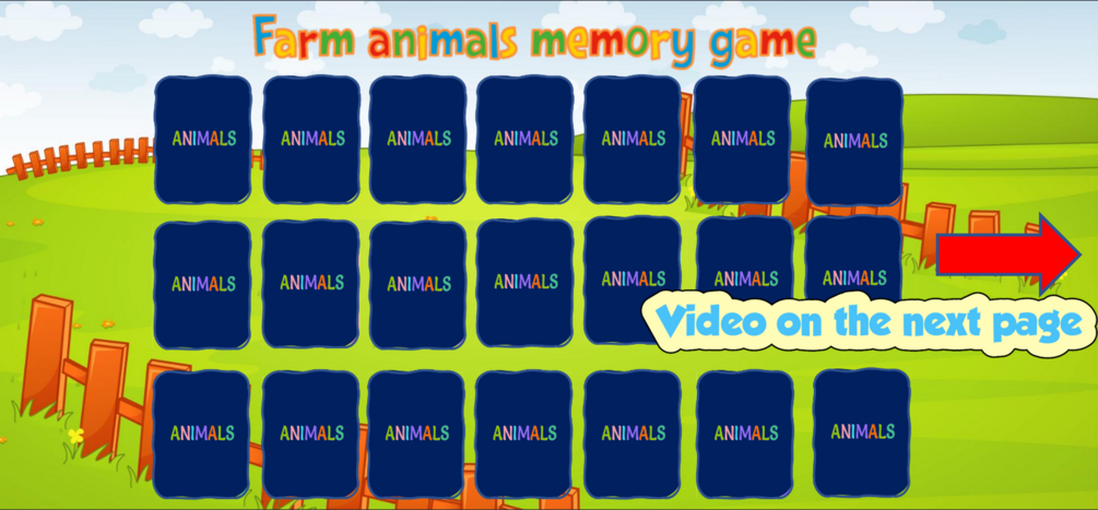 Farm animals memory game (EDB file)