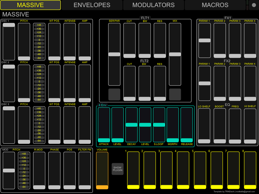 TOUCH MASSIVE: TouchOSC Template for the original Massive by Native ...