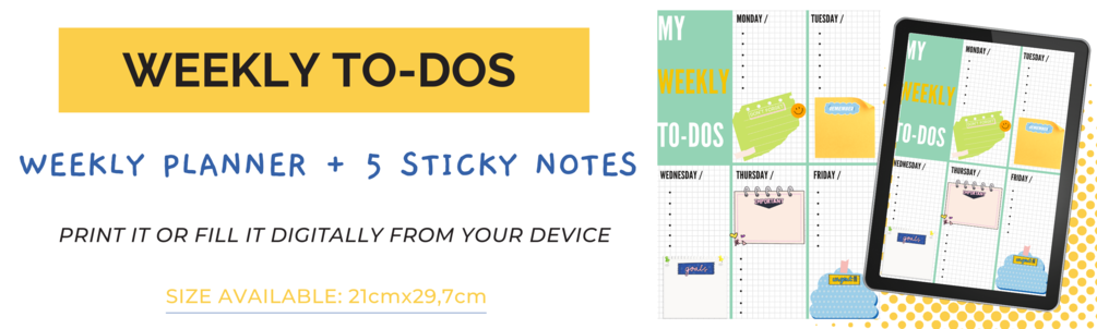 WEEKLY TO DO(S)/Printable