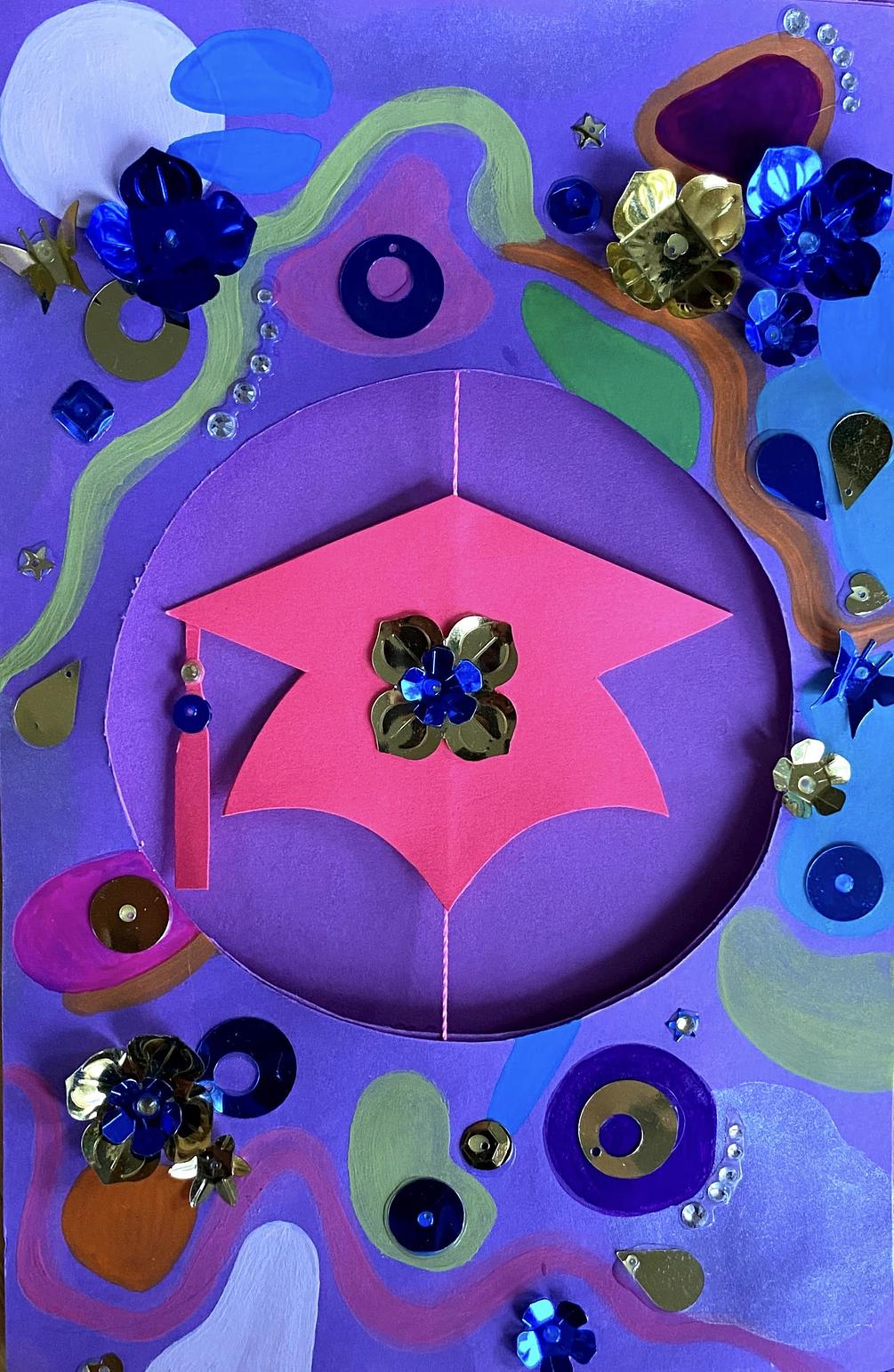 Spinning Graduation Cap Card