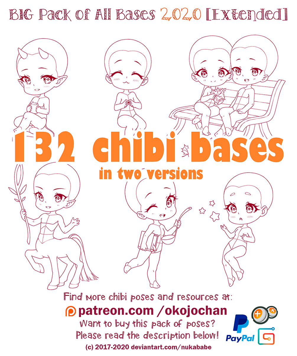 BIG Pack of All Chibi Bases 2020 (Extended)