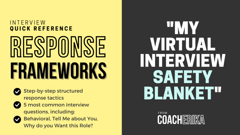 Quick Reference Guide - Common Interview Question Response Frameworks ...