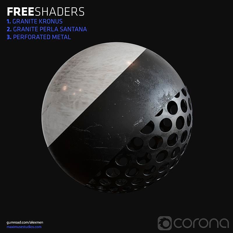 3 Shaders | Materials Corona Renderer