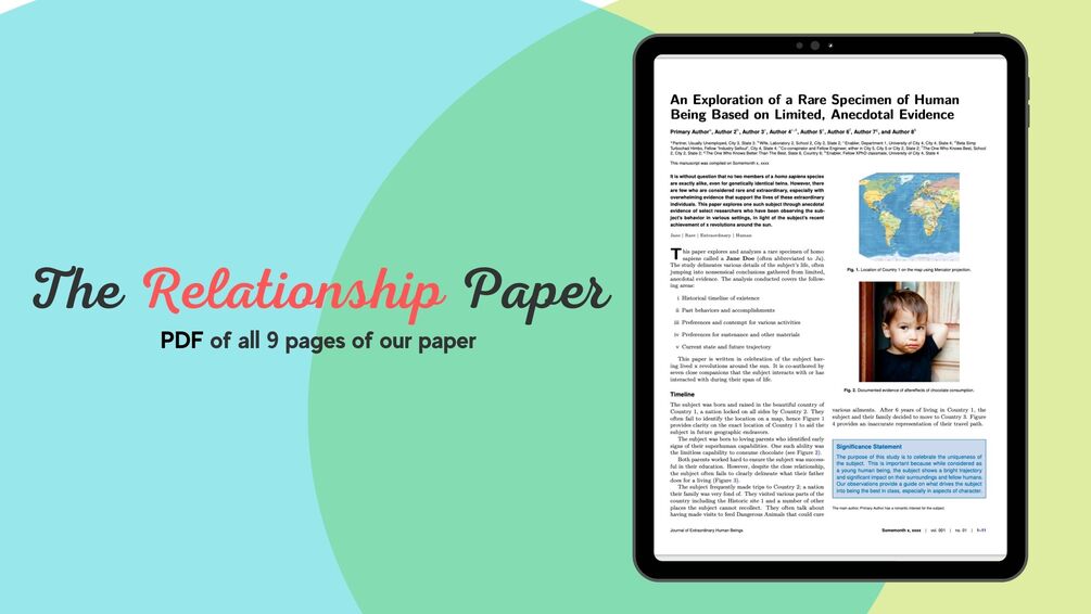 The Relationship Paper (Complete PDF)