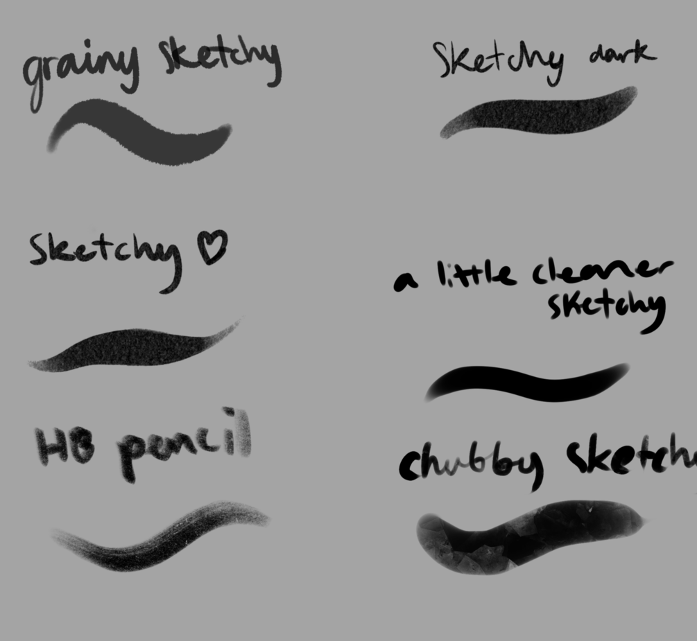 Sketchy brushes