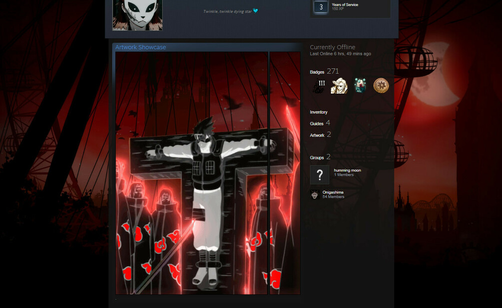 Itachi vs Kakashi - Steam Artwork Design [Animated]