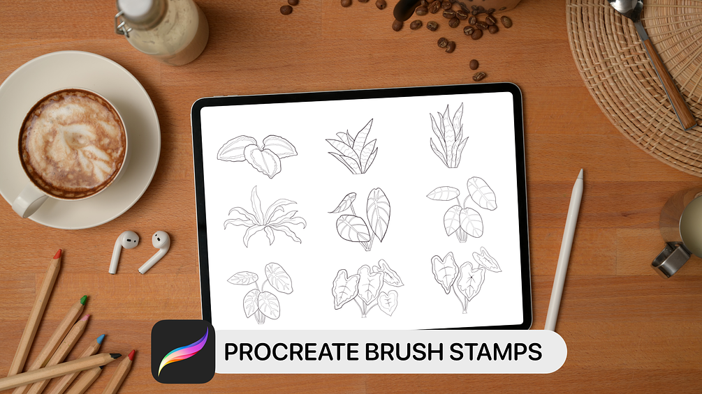 Procreate Plant Brush Stamps