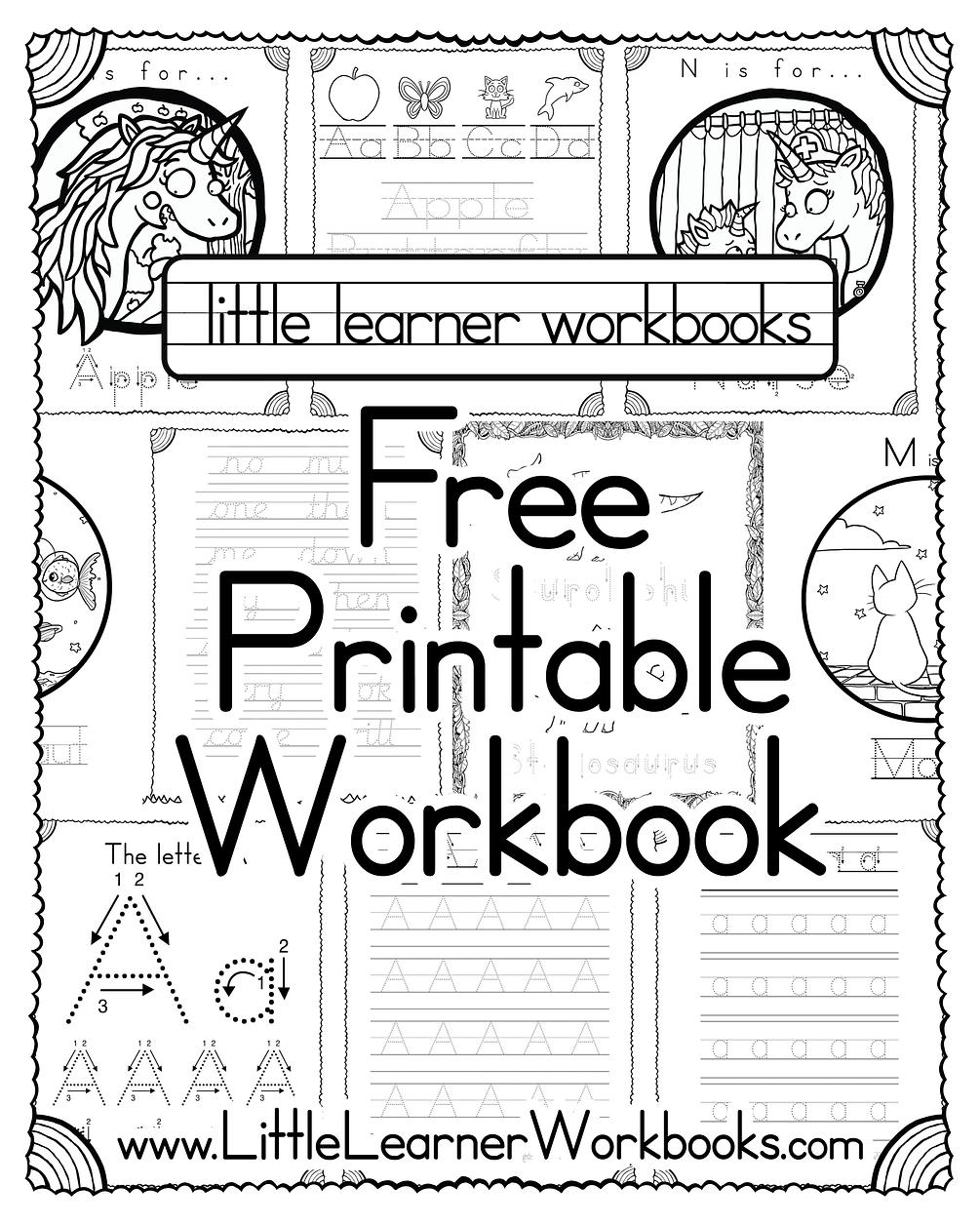 Little Learner Workbooks Free Printable Workbook PDF Edition