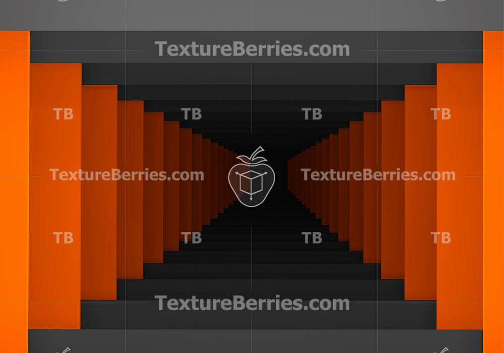 Abstract colored geometry, 3D render