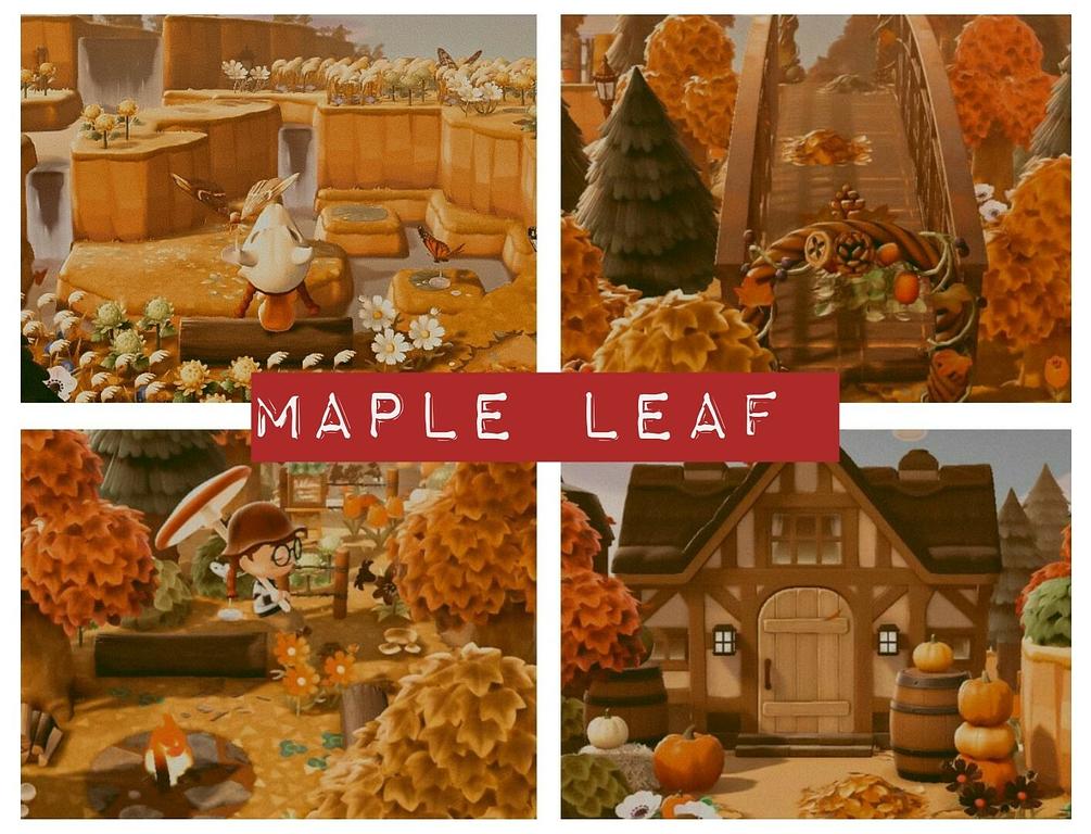 Maple leaf animal crossing preset