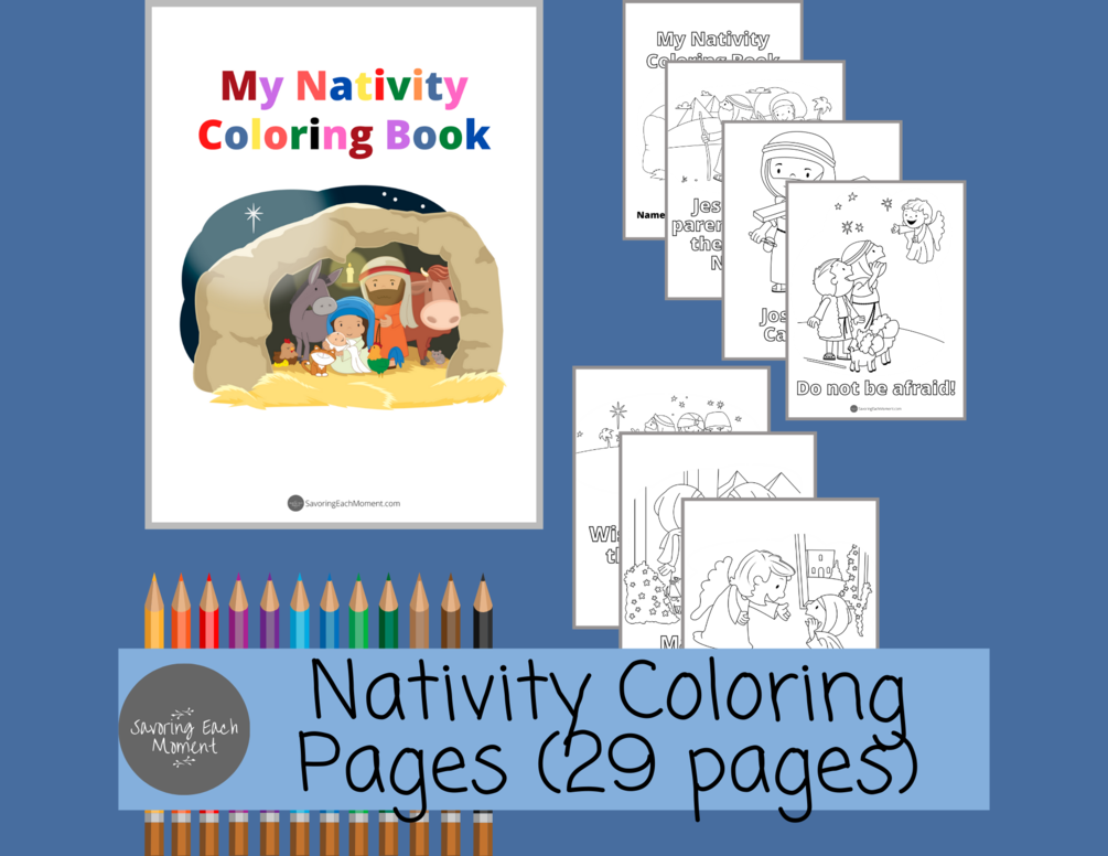 Birth of Jesus Coloring Book