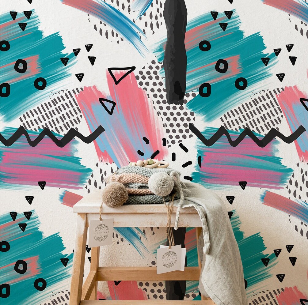 Color In Toddler Wall Mural | Kids Wallpaper | Peel And Stick Wallpaper ...