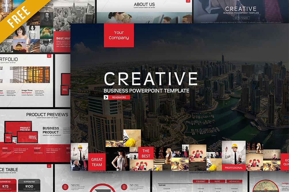 Creative Business PowerPoint Template - Free