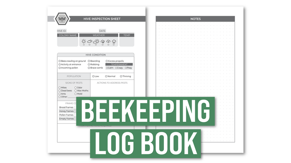 Beekeeping Log Book - 101 Pages