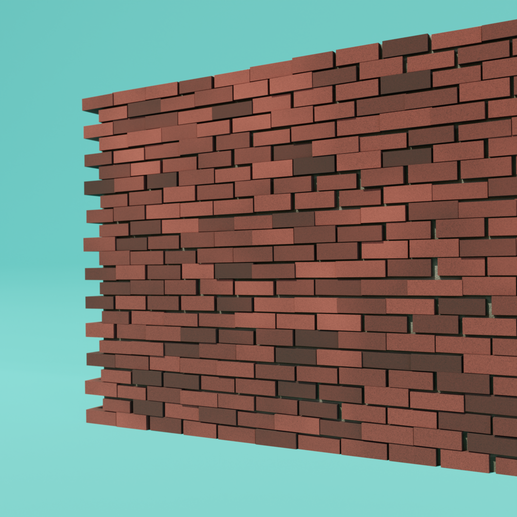 Brick Walls - Geometry Nodes (Blender 3.1.0)